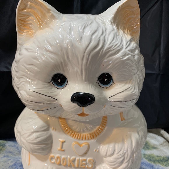 Kitchen | Vintage I Love Cookies Cat Cookie Jar | Poshmark